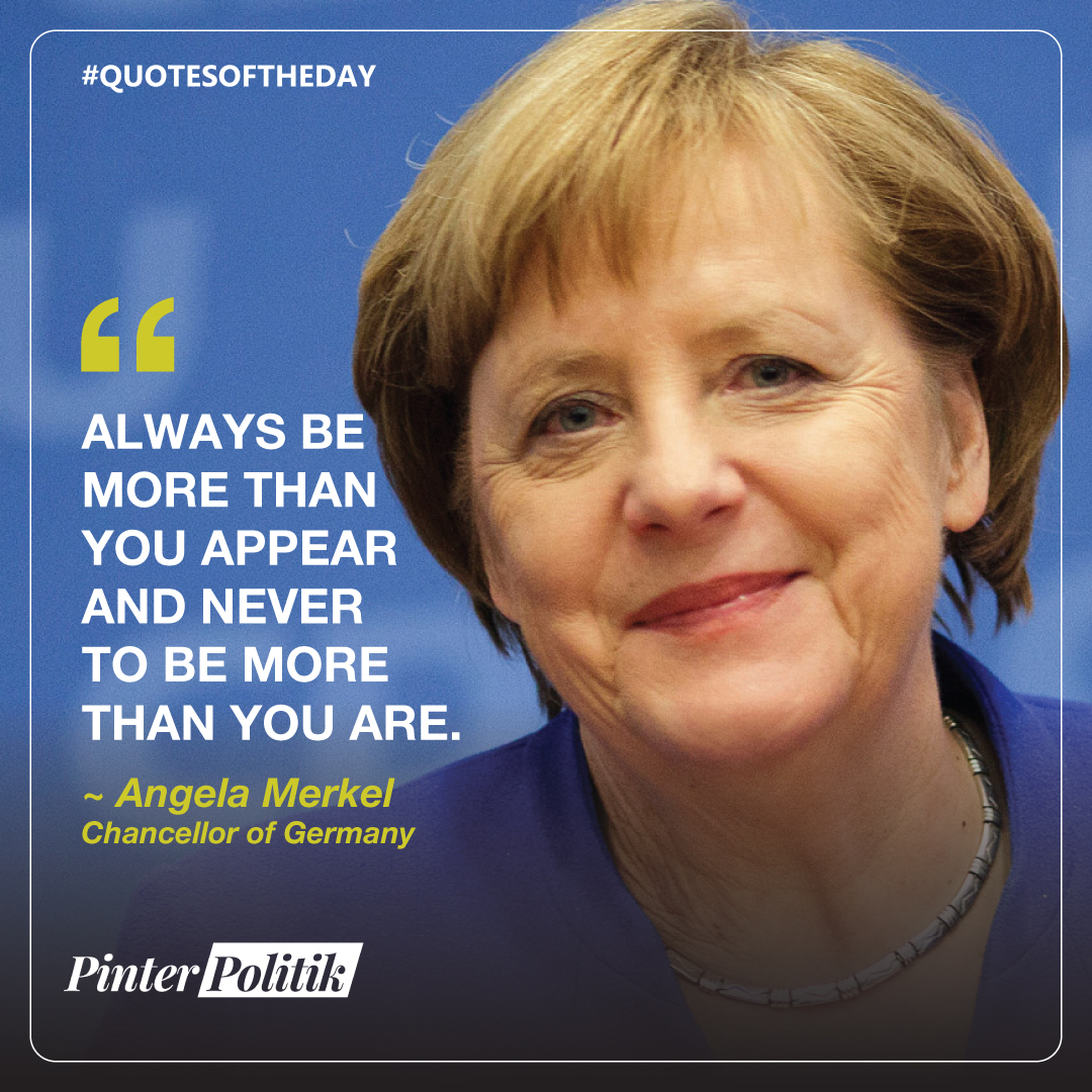 Quote Of The Day : Angela Merkel - PinterPolitik.com