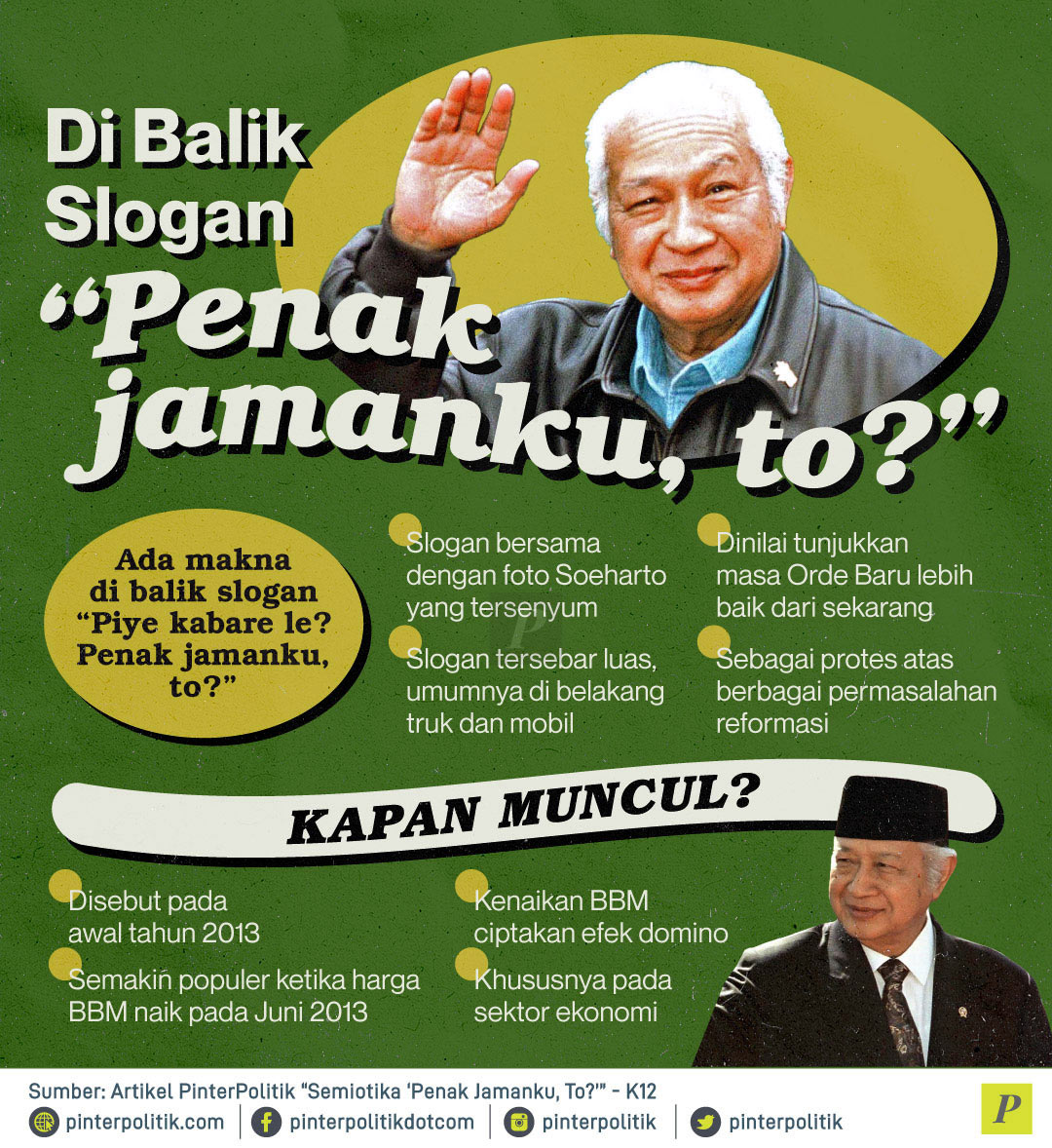 Di Balik Slogan “Penak jamanku, to?” - PinterPolitik.com
