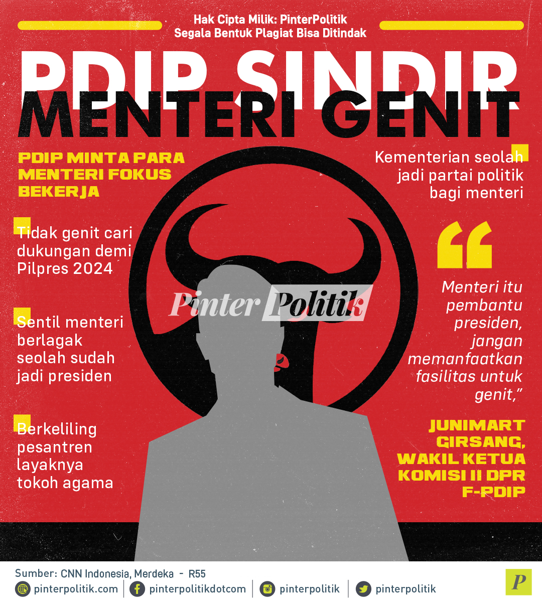 PDIP Sindir Menteri Genit PDIP Sindir Menteri Genit