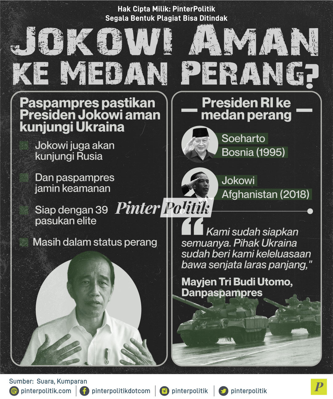 Jokowi Aman Ke Medan Perang