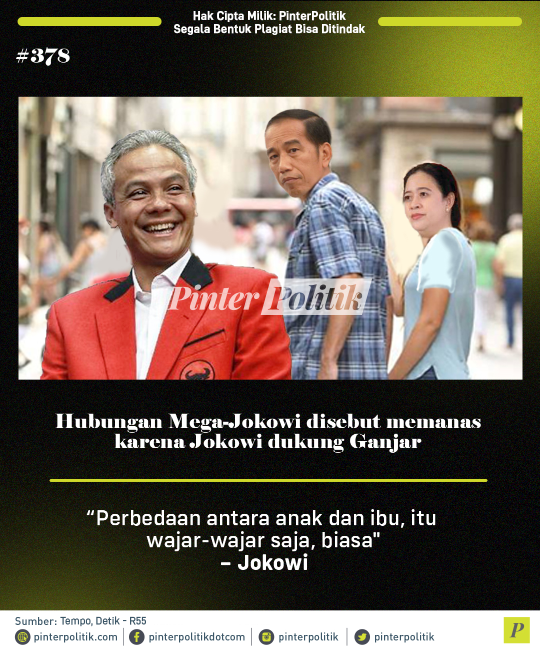 Antara Ganjar, Jokowi dan, Puan