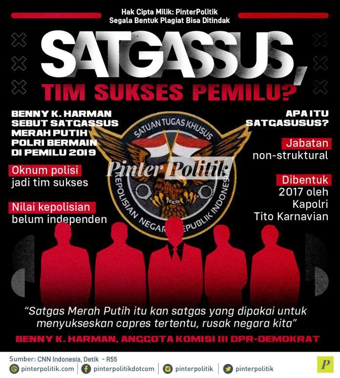 Satgassus, Tim Sukses Pemilu?