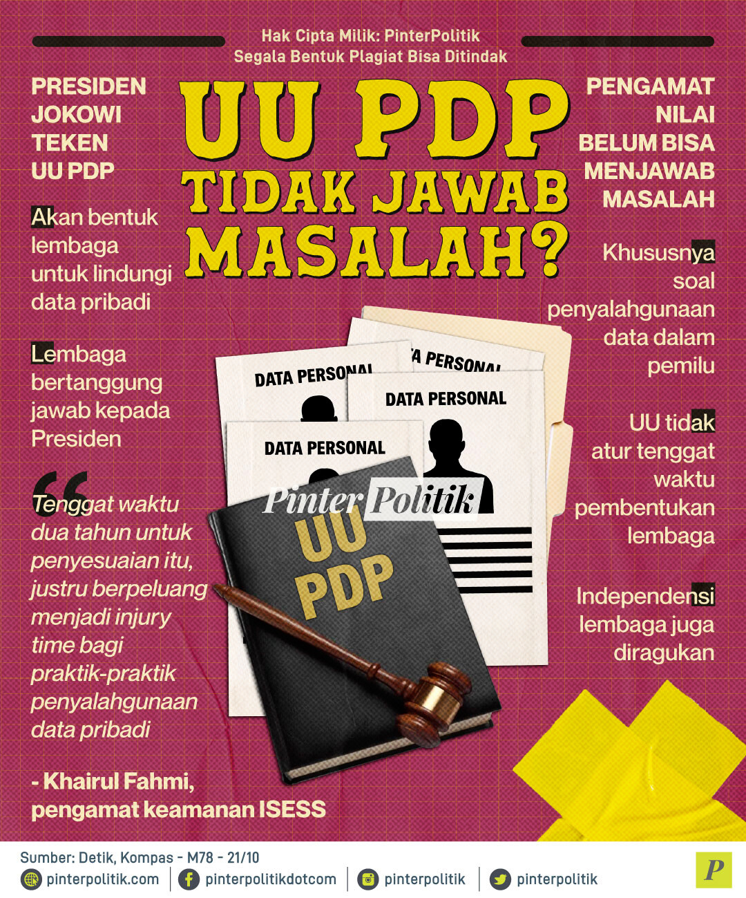UU PDP Tidak Jawab Masalah?