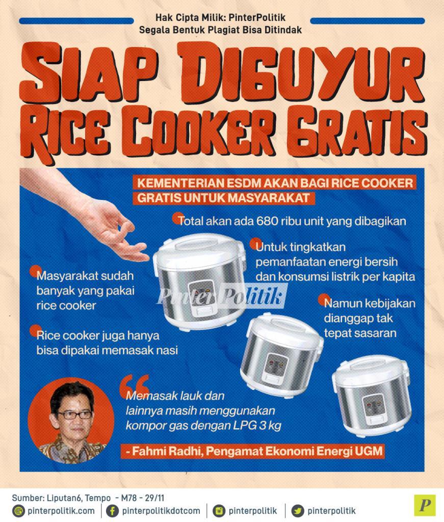 Siap Diguyur Rice Cooker Gratis