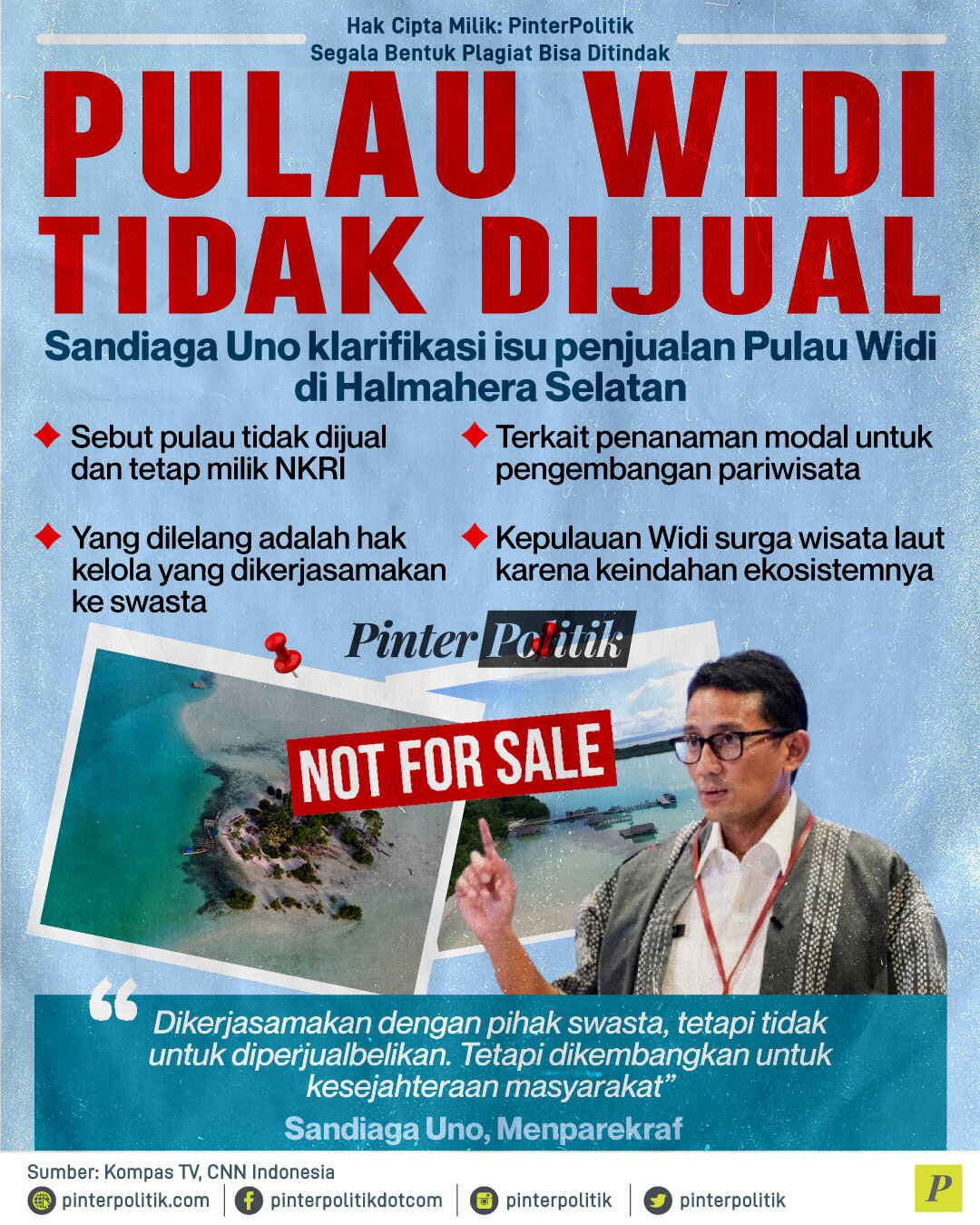 Pulau Widi Tidak Dijual