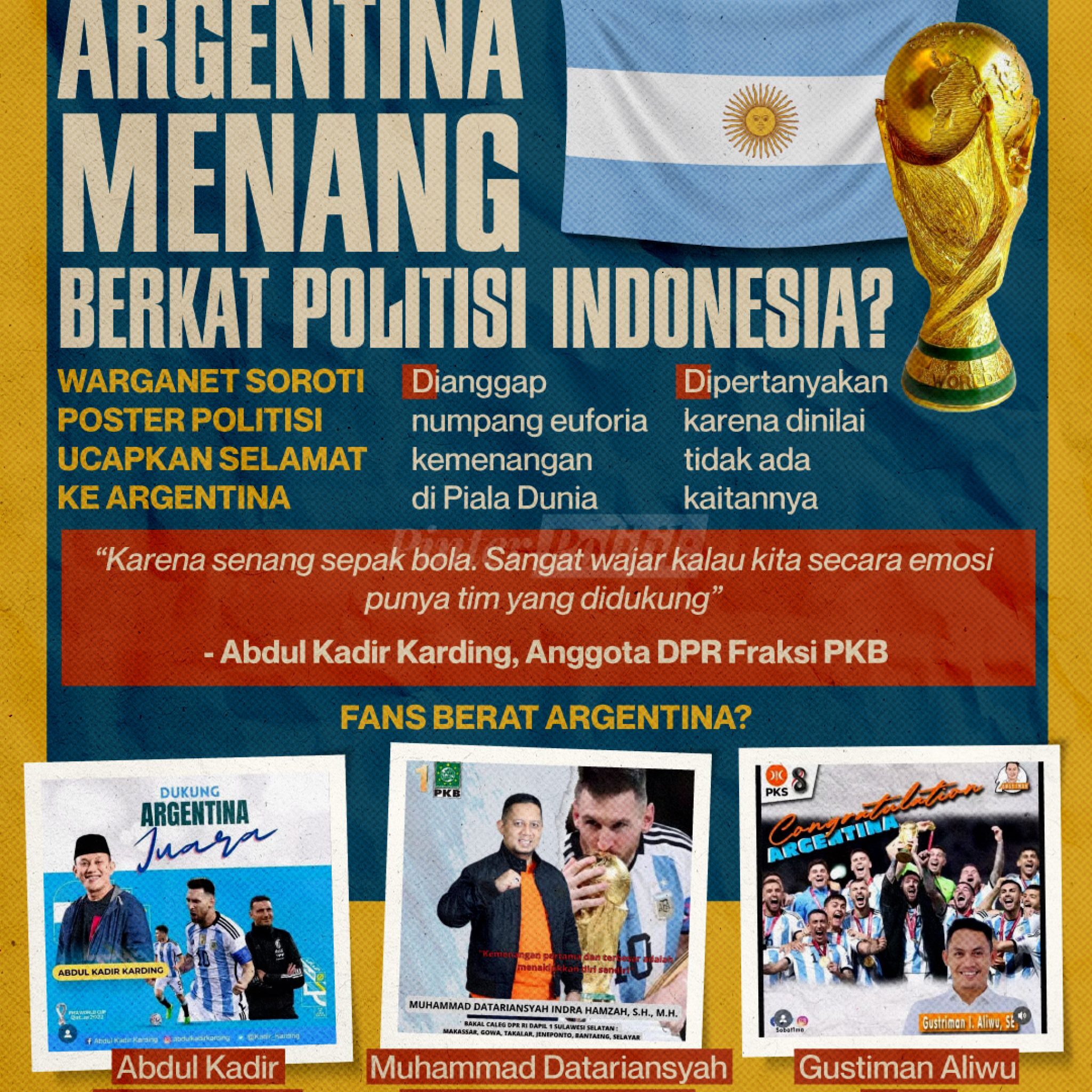 Argentina Menang Berkat Politisi Indonesia?