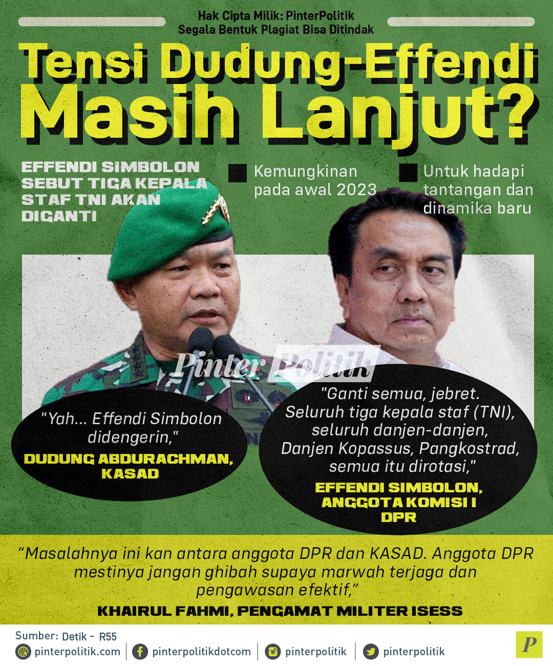 Tensi Dudung-Effendi Masih Lanjut?