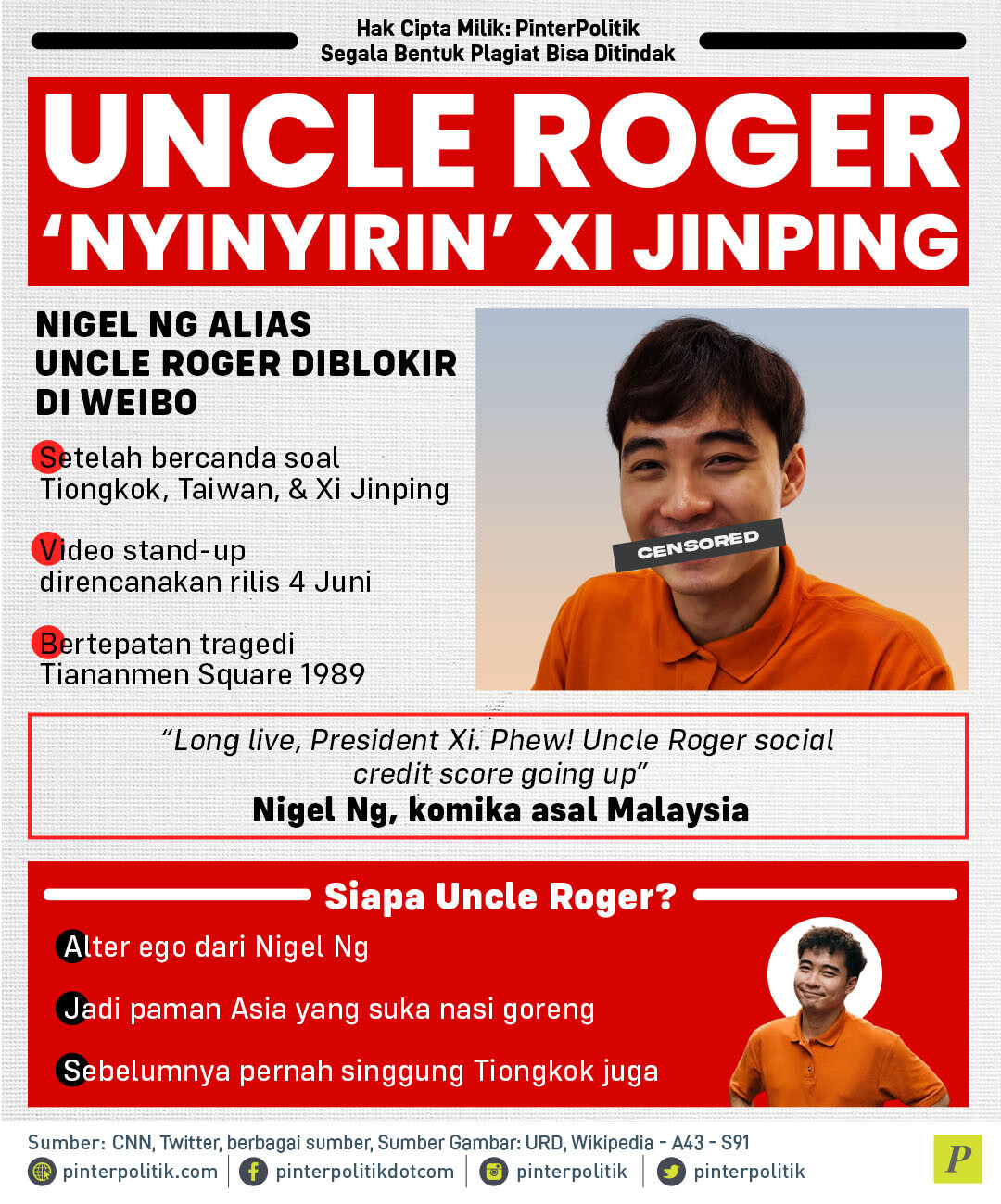 Uncle Roger ‘Nyinyirin’ Xi Jinping