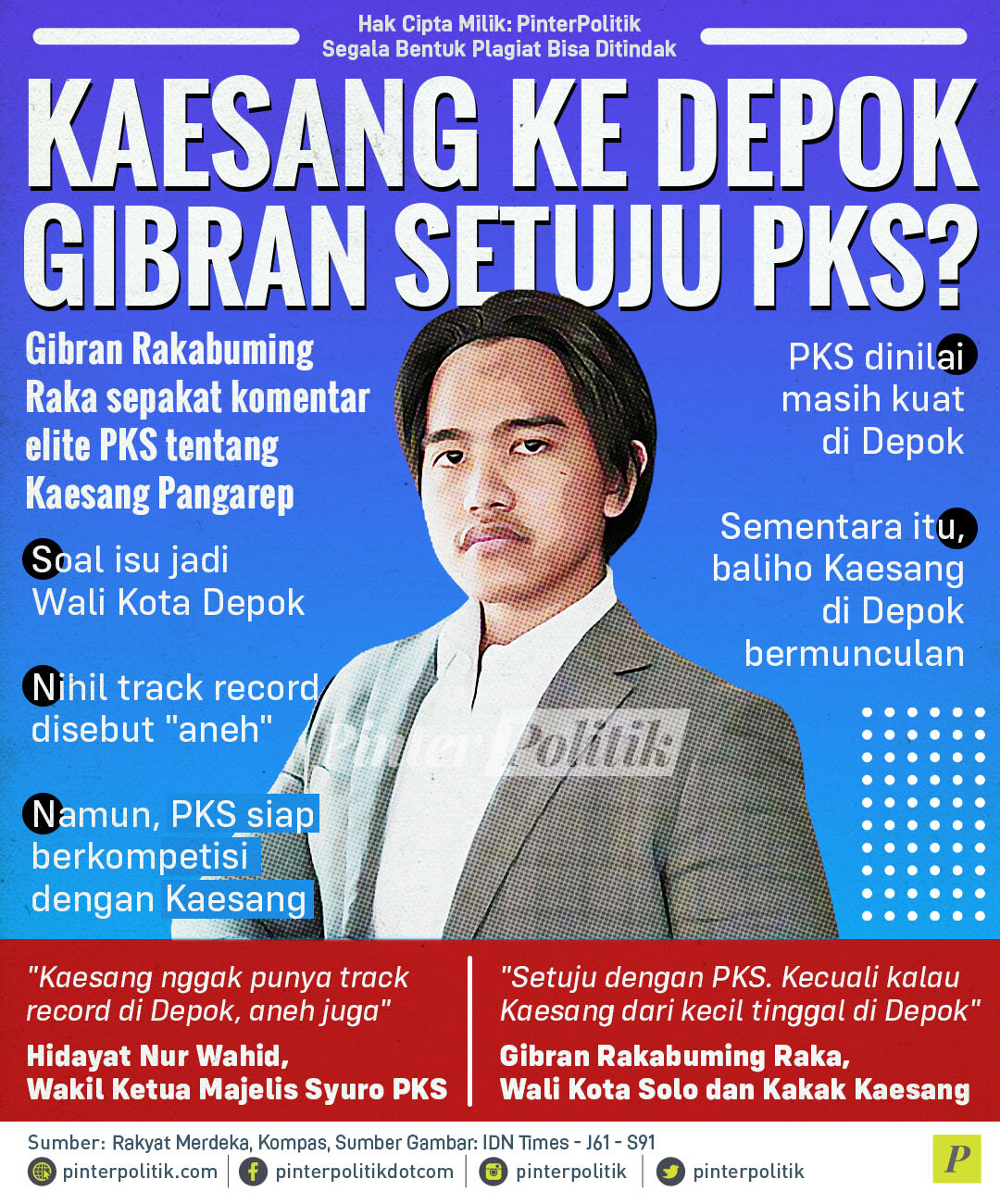 Kaesang ke Depok, Gibran Setuju PKS?