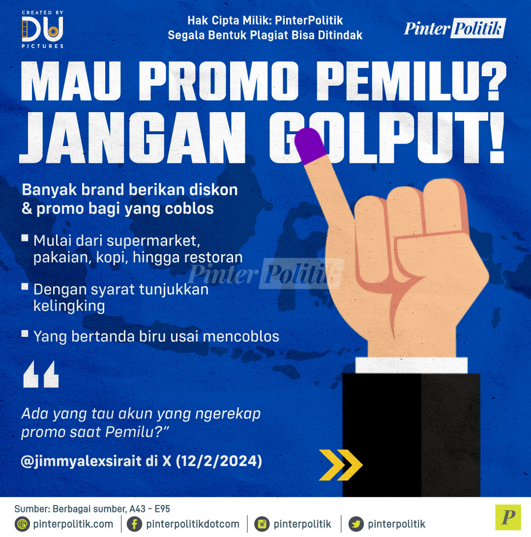 Mau Promo Pemilu? Jangan Golput!