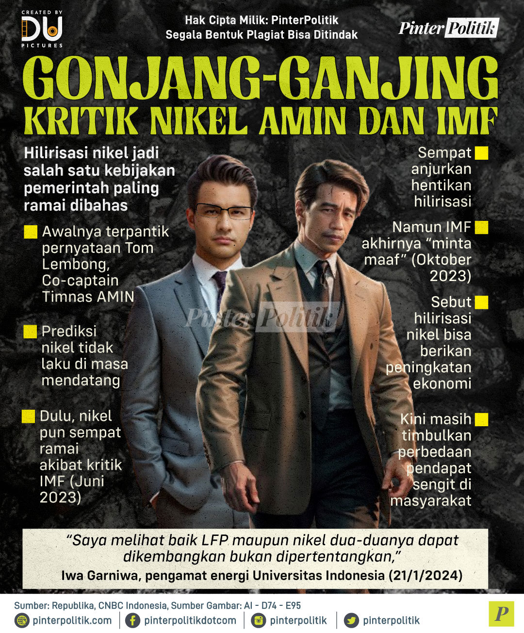 Gonjang-ganjing Kritik Nikel AMIN dan IMF