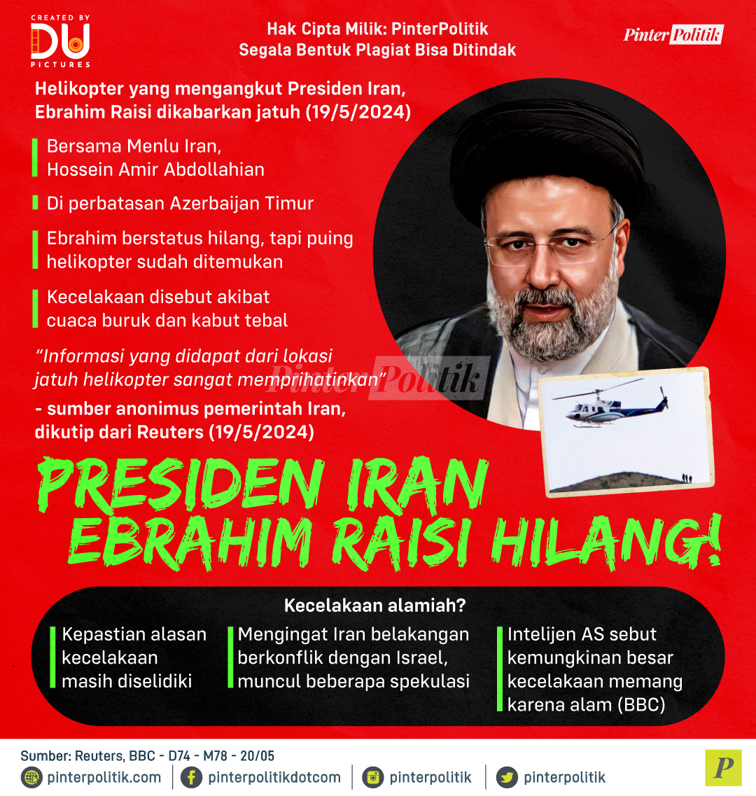 Presiden Iran Ebrahim Raisi Hilang!