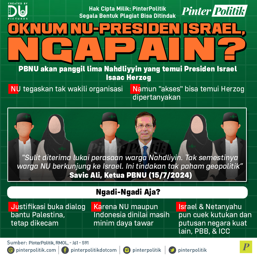 Oknum NU-Presiden Israel, Ngapain?