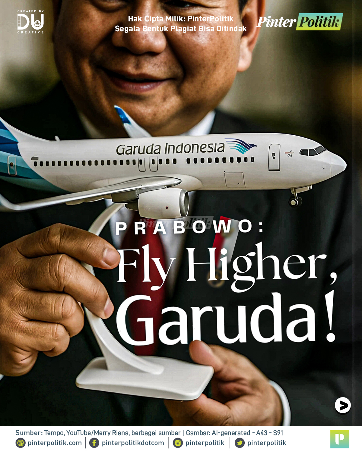 Prabowo: Fly Higher, Garuda!