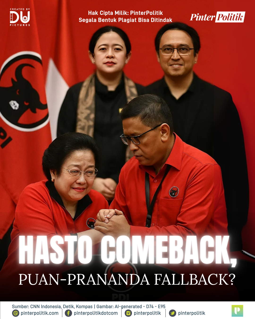 Hasto Comeback, Puan-Prananda Fallback?