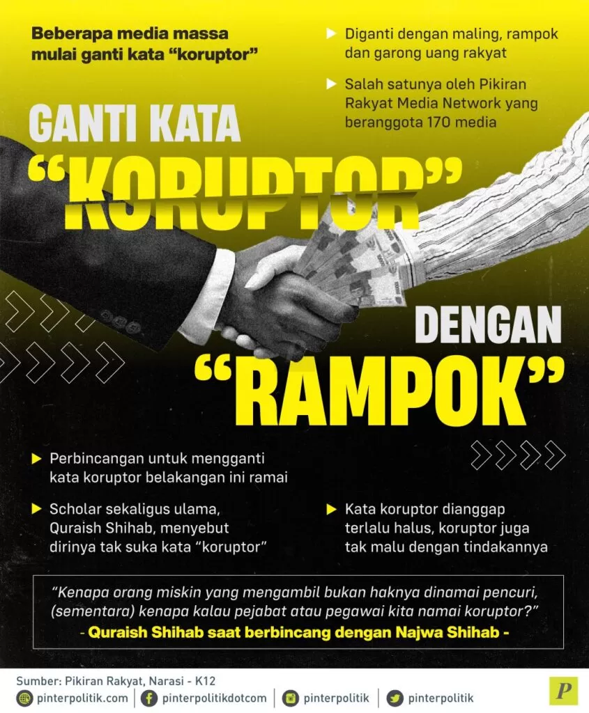 Ganti Kata “Koruptor” Dengan “Rampok” - PinterPolitik.com