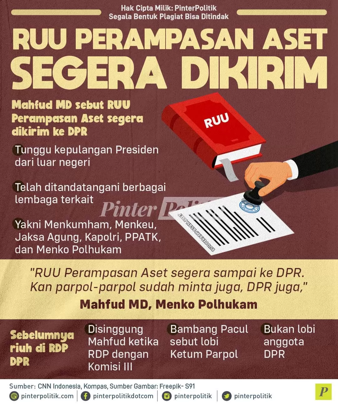 RUU Perampasan Aset Segera Dikirim