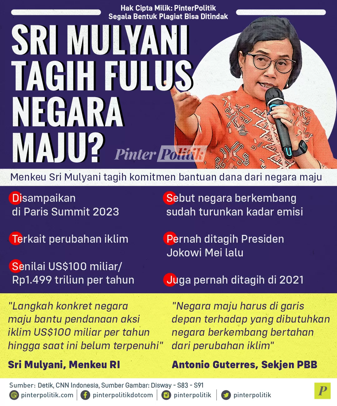 Sri Mulyani Tagih Fulus Negara Maju?