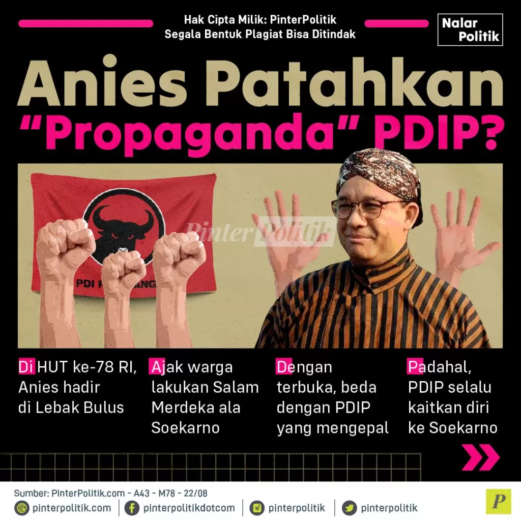 Anies Patahkan “Propaganda” PDIP?