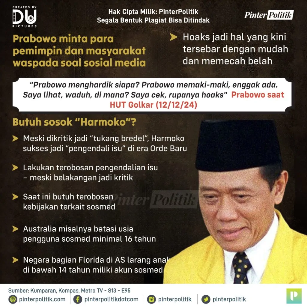 Prabowo Butuh Harmoko?